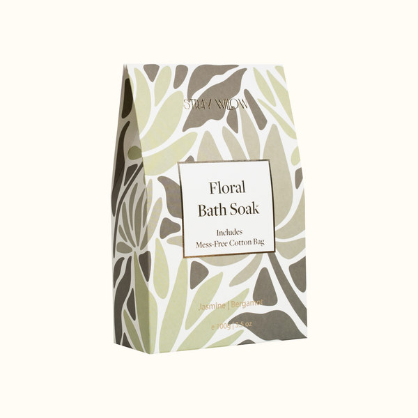 Jasmine Bath Soak – Calming Bath Soak with Cotton Bath Tea Bag